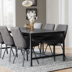 Everett Spisebord | Sort Ask | Rowico | Elm Living