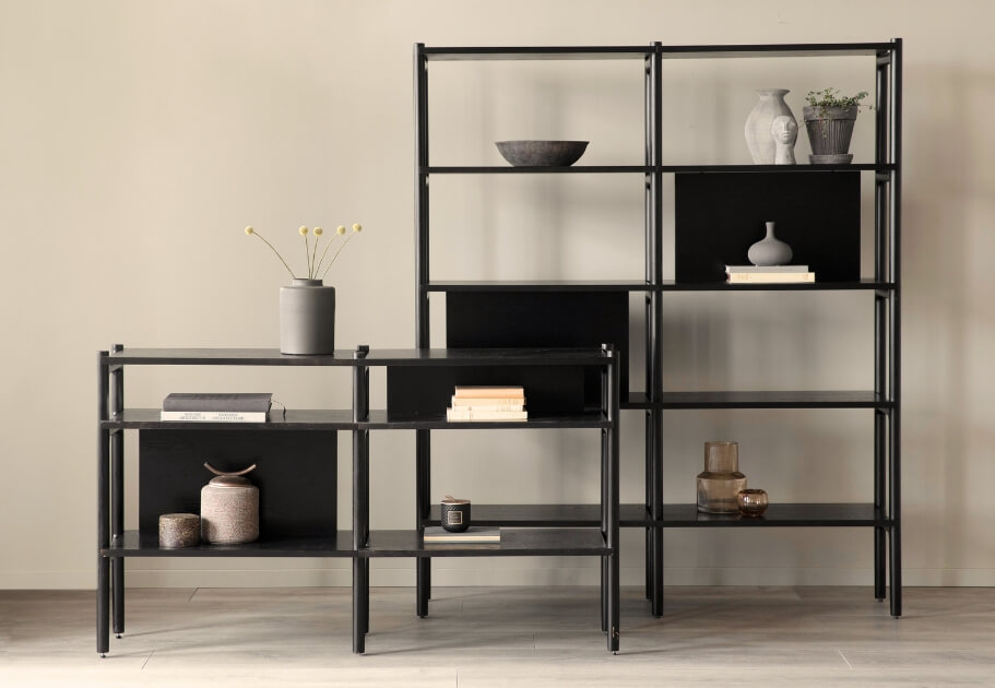 Orden med Elegance Elm Living Reoler og Opbevaringsmøbler